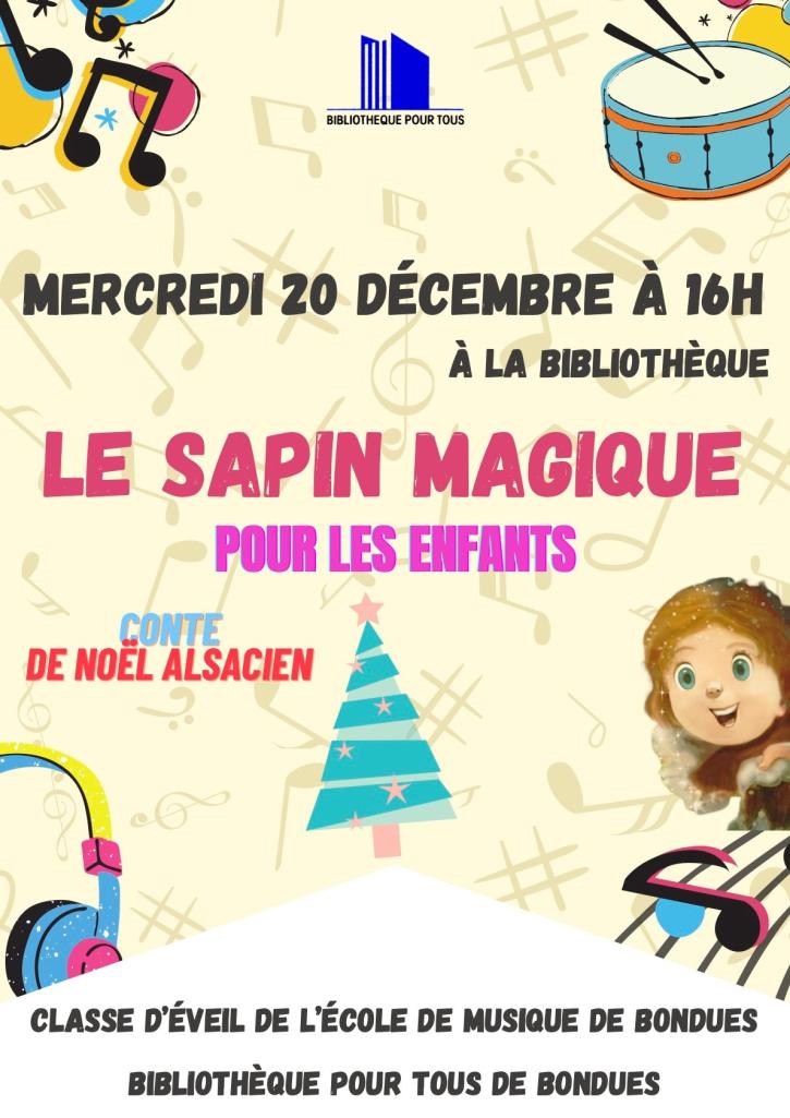 Le sapin magique, pour les enfants à la Bibliothèque | Ville de Bondues
